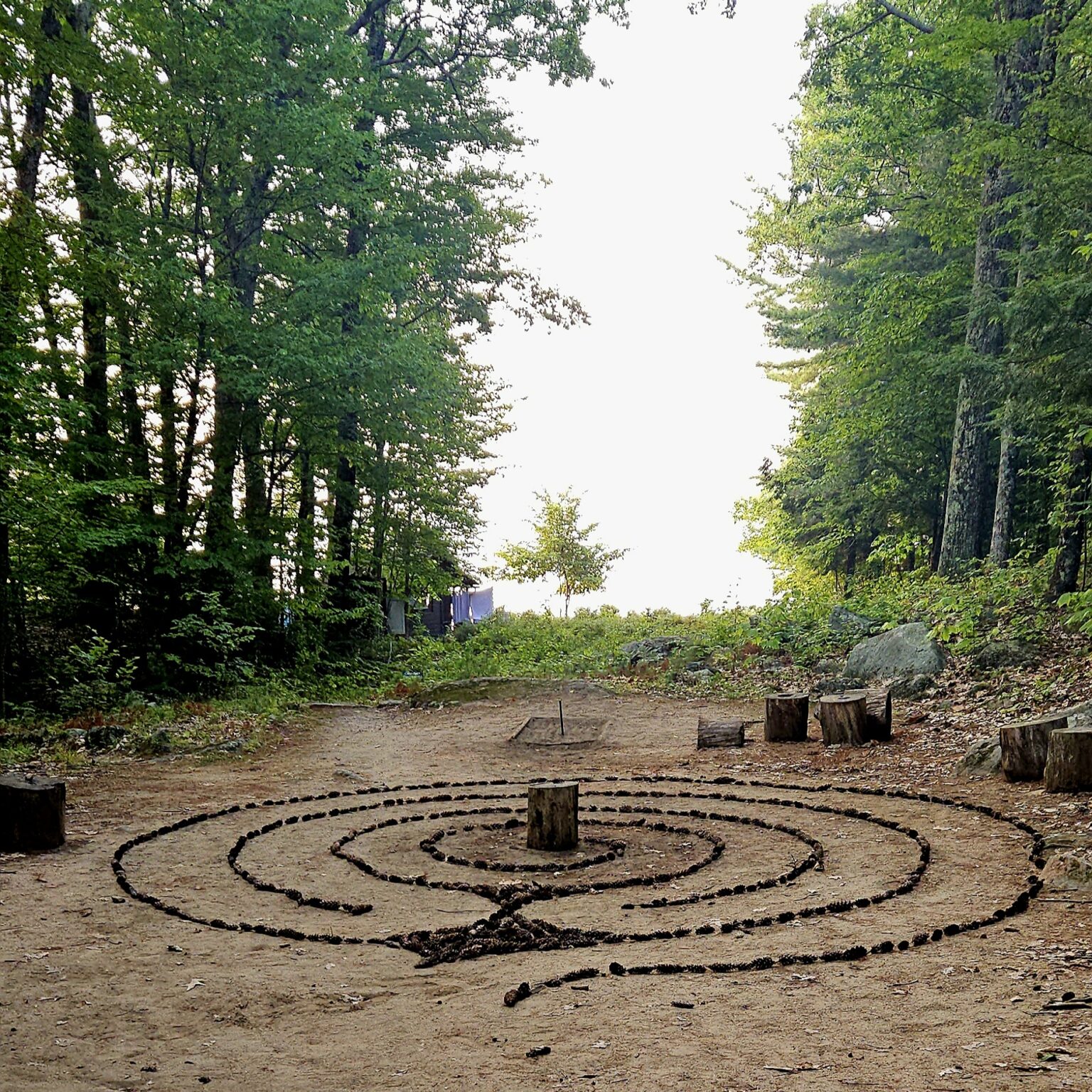 Meditative Labyrinth – Blue Skies Rhode Island